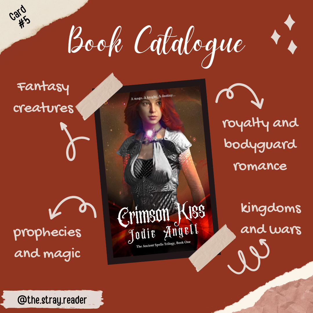 Book Catalogue Card #5: Crimson Kiss – The Stray Reader