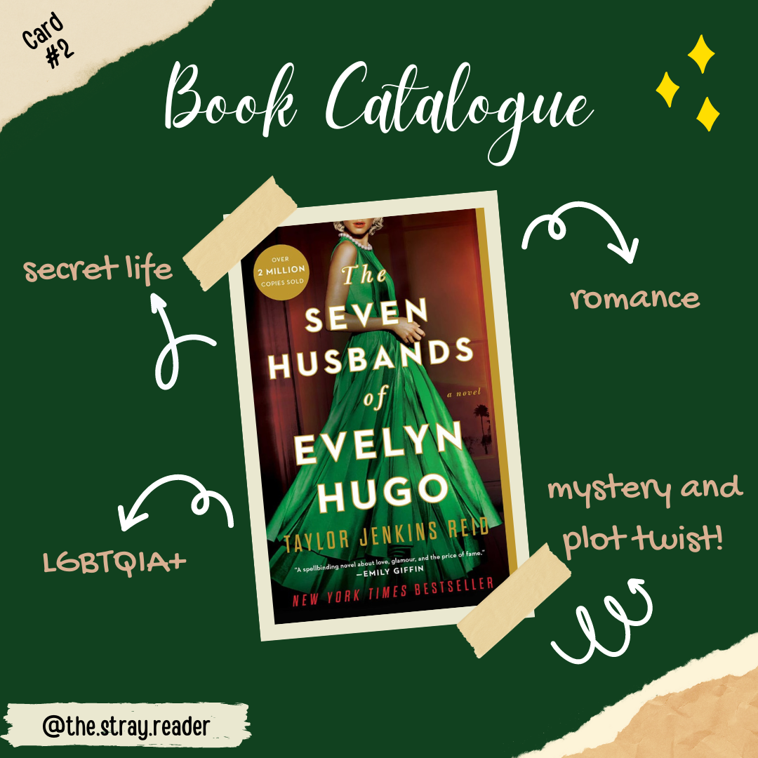 Book Catalogue Card #2: The Seven Husbands of Evelyn Hugo – The Stray ...