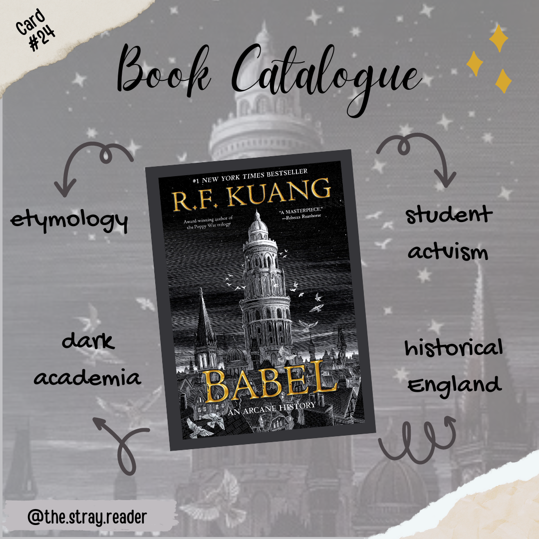 Book Catalogue Card #24: Babel – The Stray Reader